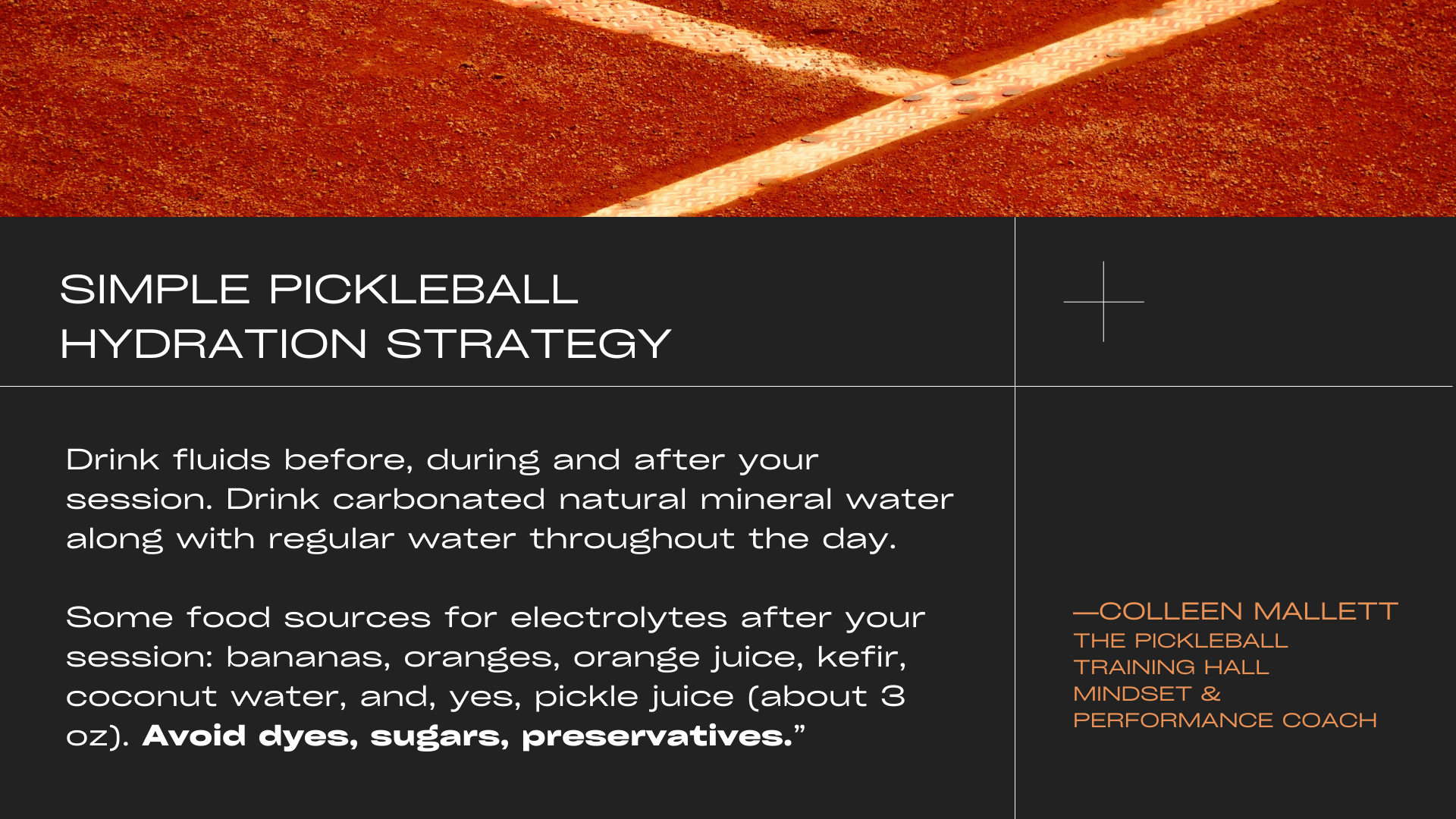 PICKLEBALL HYDRATION TIPS – THE JERICHO HILL PICKLEBALL SOCIETY